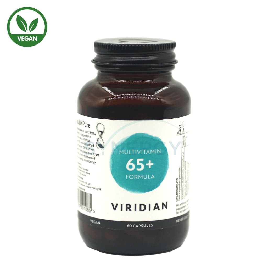 Viridian 65+ Formula Multivitamin Veg Caps | Wellness By Synergy ...