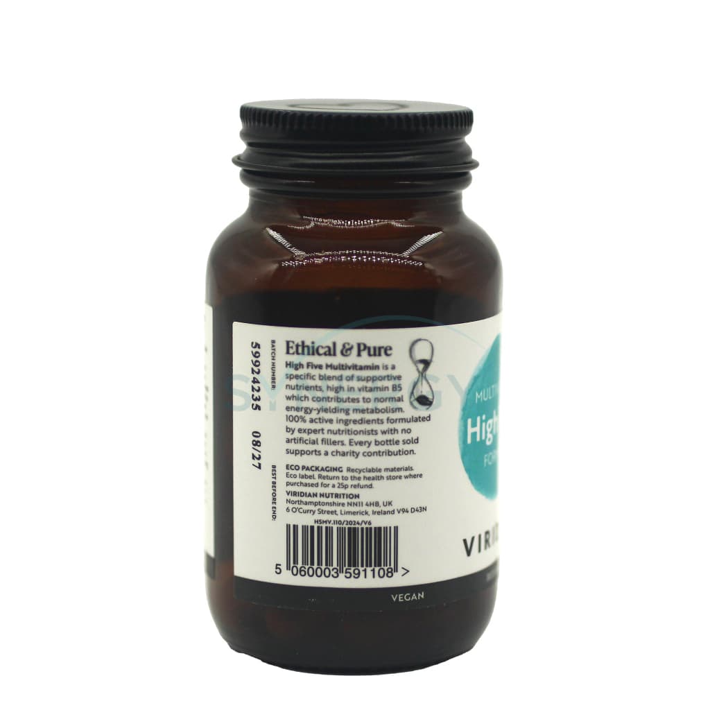 Viridian High Five Formula Multivitamin Veg Caps | Wellness By Synergy ...