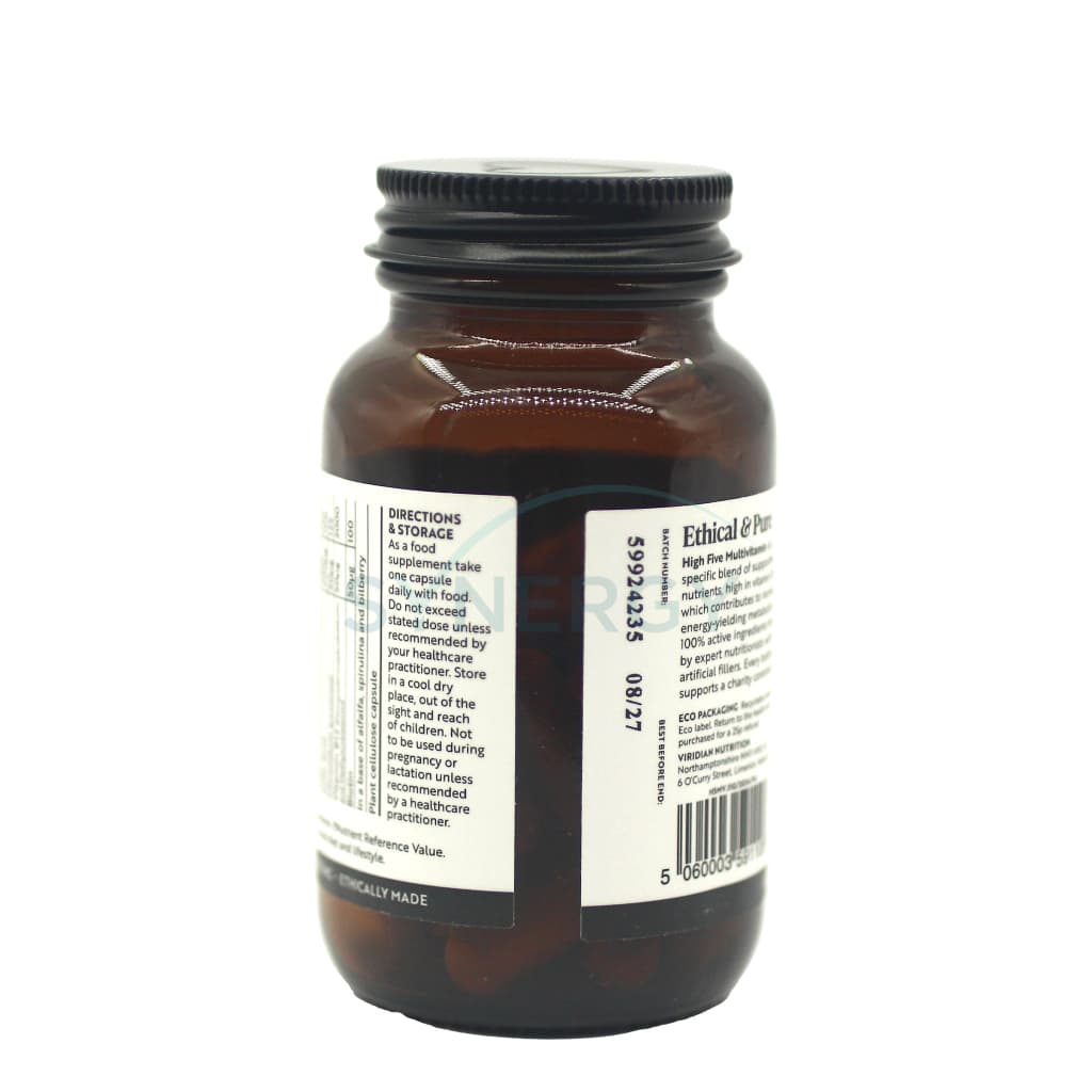 Viridian High Five Formula Multivitamin Veg Caps | Wellness By Synergy ...
