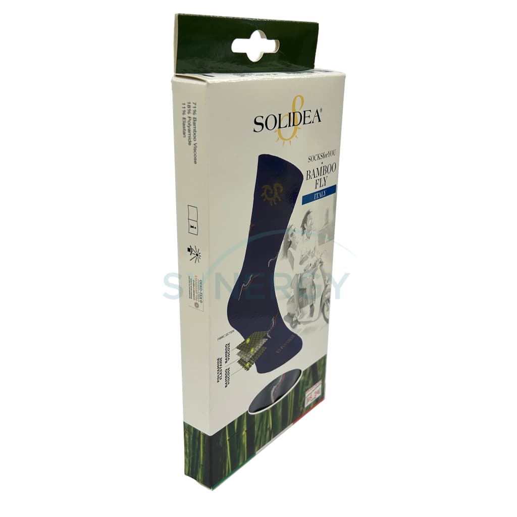 Solidea Graduated Compression Unisex Bamboo FLY Italy Socks 18/24 mmHg ...
